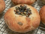 Olive Bialy | Fig Jam and Lime Cordial