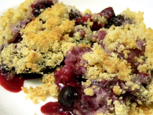 Jumbleberry Crumble | Fig Jam and Lime Cordial