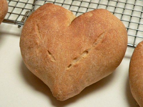 Bread Hearts | Fig Jam and Lime Cordial