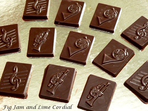 Chocolates for Christmas | Fig Jam and Lime Cordial