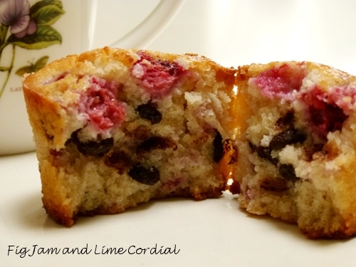 Raspberry & Chocolate Friands and Microwave Custard | Fig Jam and Lime ...