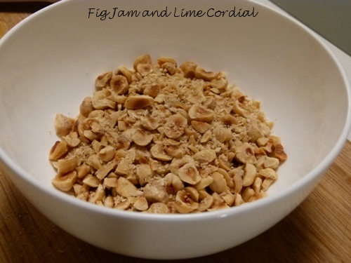 Hazelnut Praline | Fig Jam and Lime Cordial