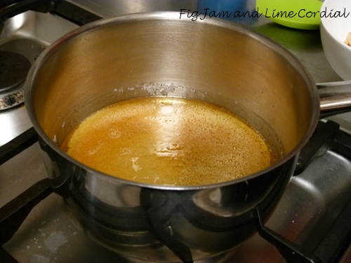 Hazelnut Praline | Fig Jam and Lime Cordial