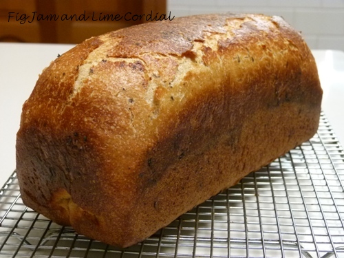 Sourdough Fruit Loaf and Black Salt Kamut Bread | Fig Jam and Lime Cordial