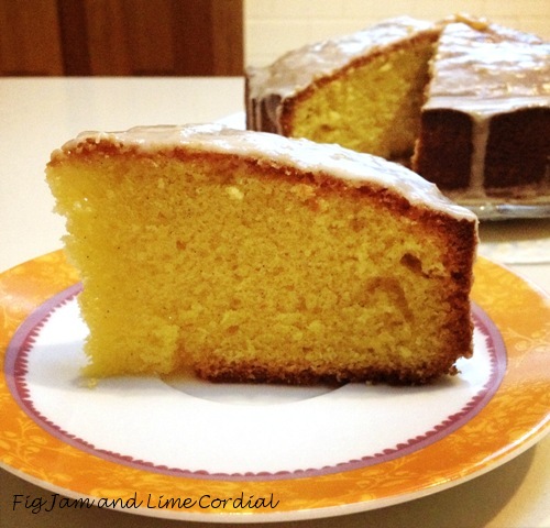 Lemon and Lime Syrup Cake | Fig Jam and Lime Cordial