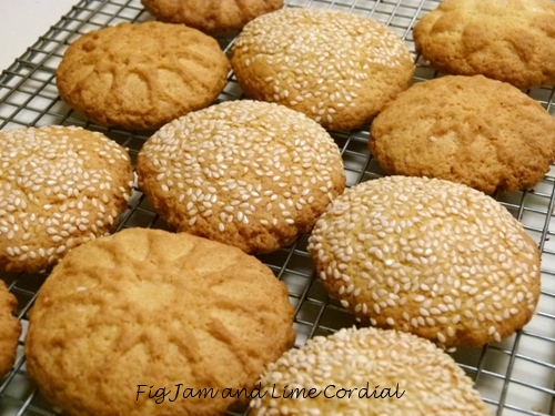 Barbara’s Kaak Cookies | Fig Jam and Lime Cordial