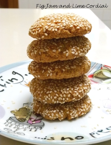 Barbara’s Kaak Cookies | Fig Jam and Lime Cordial