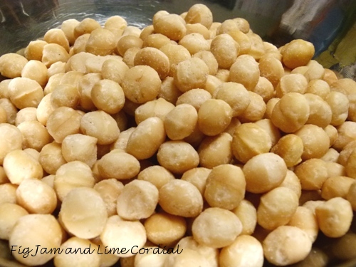 Spiced Roasted Macadamias | Fig Jam and Lime Cordial