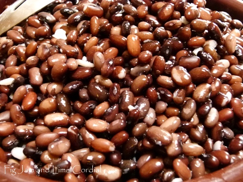 Beans and Chickpeas | Fig Jam and Lime Cordial