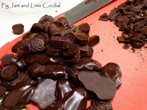 Chocolate #101: Recycling Chocolate | Fig Jam and Lime Cordial