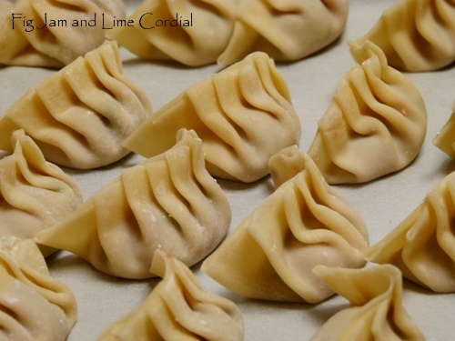 Dumplings | Fig Jam and Lime Cordial