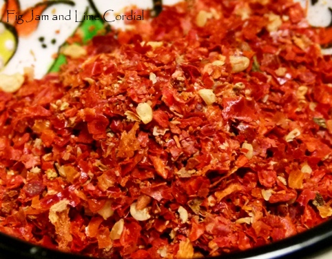 Homemade Chilli Flakes | Fig Jam and Lime Cordial