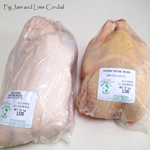 Roast Chicken with Crispy Sourdough Croutons | Fig Jam and Lime Cordial