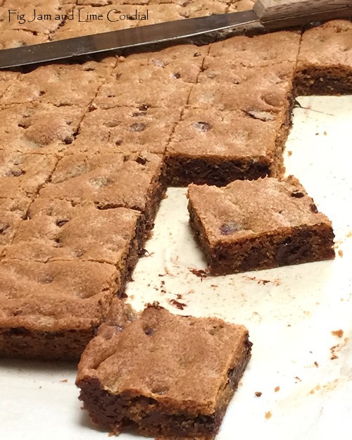 Square Cookies | Fig Jam and Lime Cordial