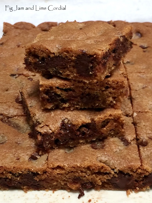 Square Cookies | Fig Jam and Lime Cordial