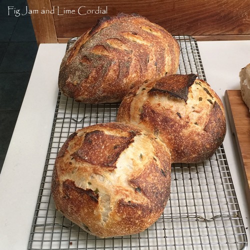 Kombu Sourdough | Fig Jam and Lime Cordial