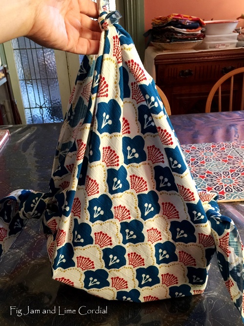 Furoshiki Tutorial: A Simple Bag, with Variations | Fig Jam and Lime ...