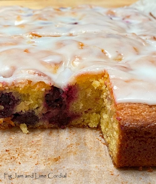 Mixed Berry, Almond and Lemon Cake | Fig Jam and Lime Cordial